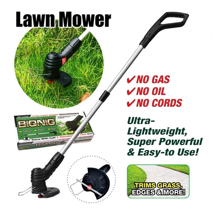 Bionic Trimmer, Wireless Grass and Lawn Mower, Handheld Weed Cutter ...
