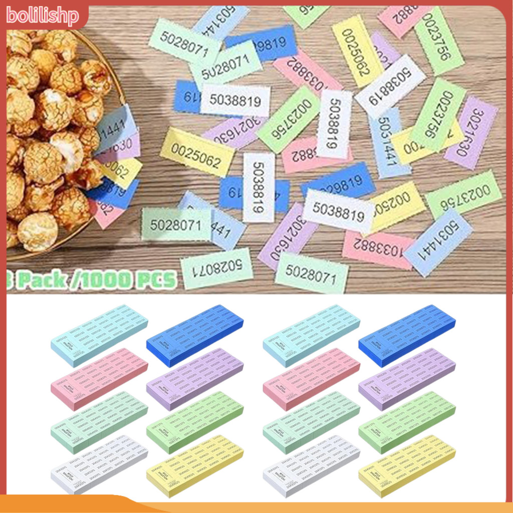 {bolilishp} Colorful Raffle Ticket Church Raffle Ticket Chinese Auction ...