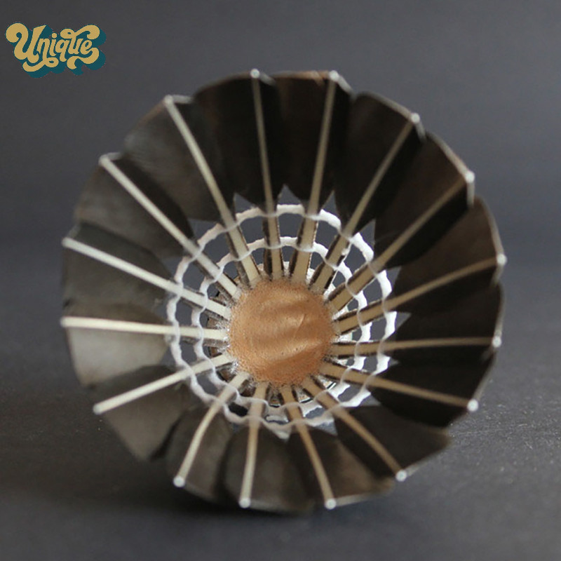 (Unique) 3/6/12pcs Professional Badminton Shuttlecock Black Goose ...