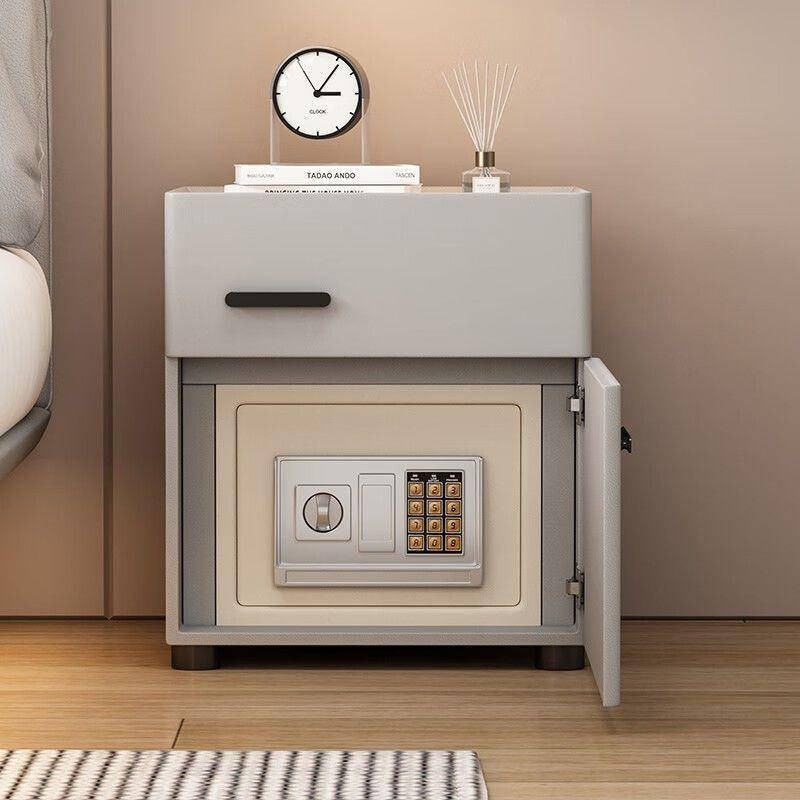 Smart home bedside table safe Multi-functional bedroom bedside cabinet ...
