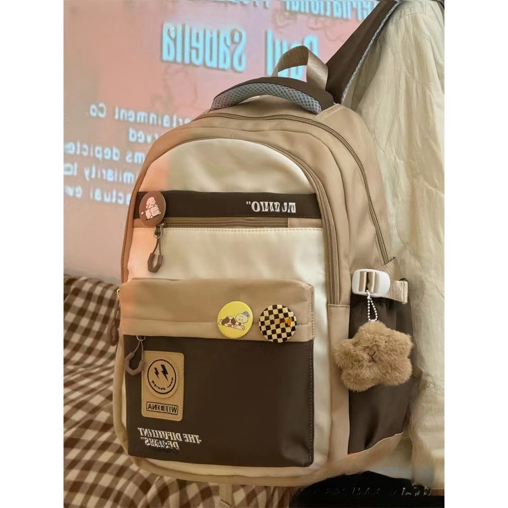High quality school bag korean style retro school backpack woman ...