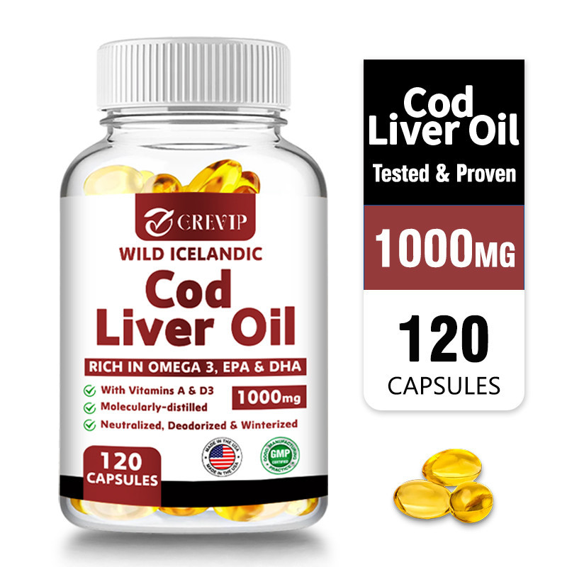 GREVIP Cod Liver Oil | Natural source of omega-3 fatty acids EPA and ...