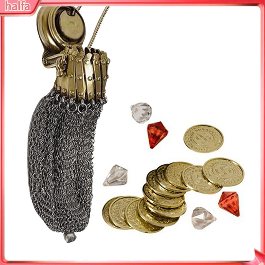 {halfa} Handwoven Coin Pouch Mesh Structure Coin Wallet Vintage Double ...