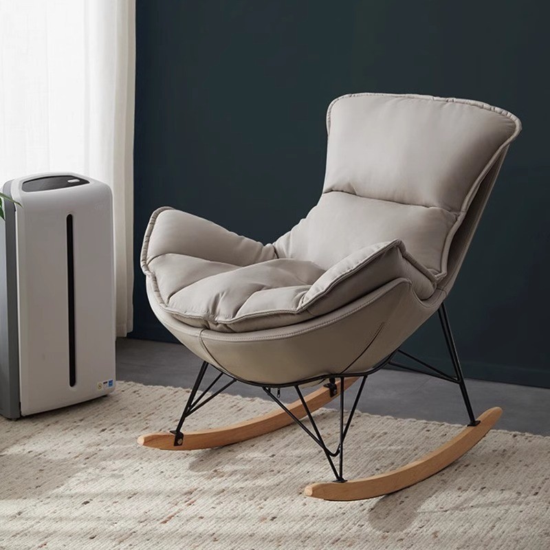 Rocking Chair Lazy Sofa Balcony Leisure Chair Reclining and Sleeping ...