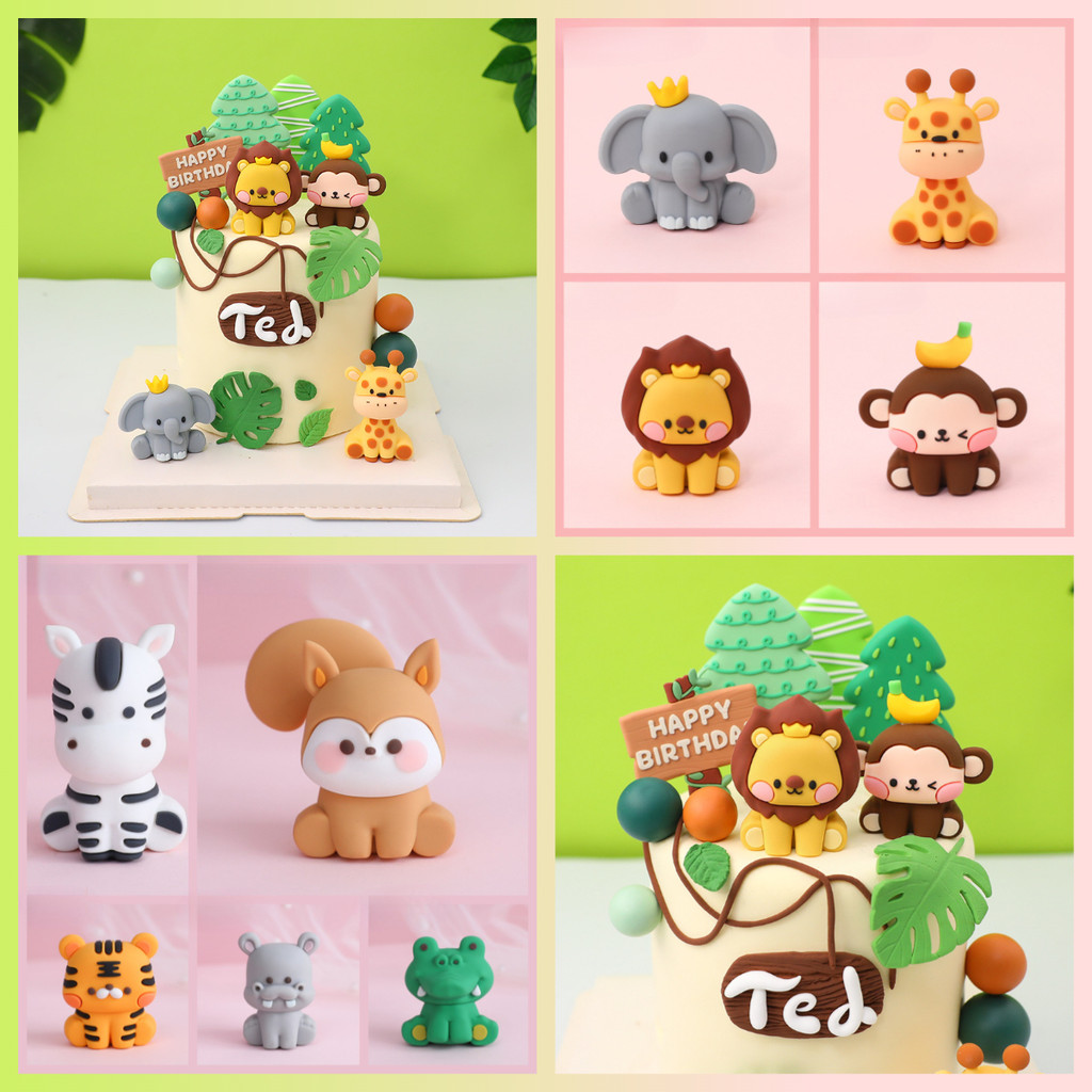 Cartoon Small Animal Doll Decoration Mori Style Plug-in Children's ...