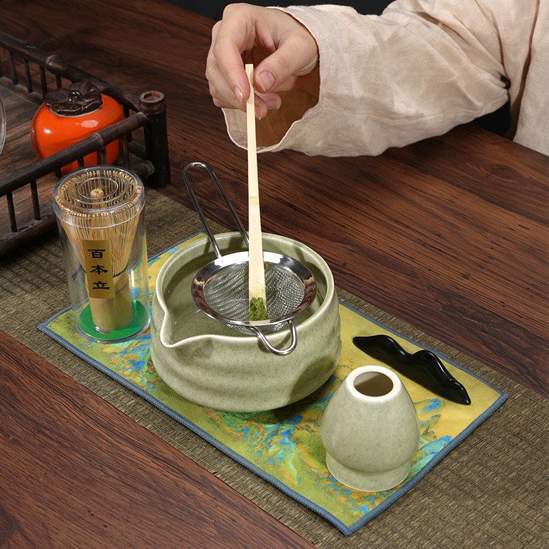 Matcha7Set of Matcha Bowl Tea Whisk Utensils Matcha Brush Holder Matcha ...