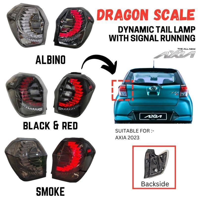 Dragon Scale Dynamic Tail Lamp With Running Signal LED New 2024 Light ...