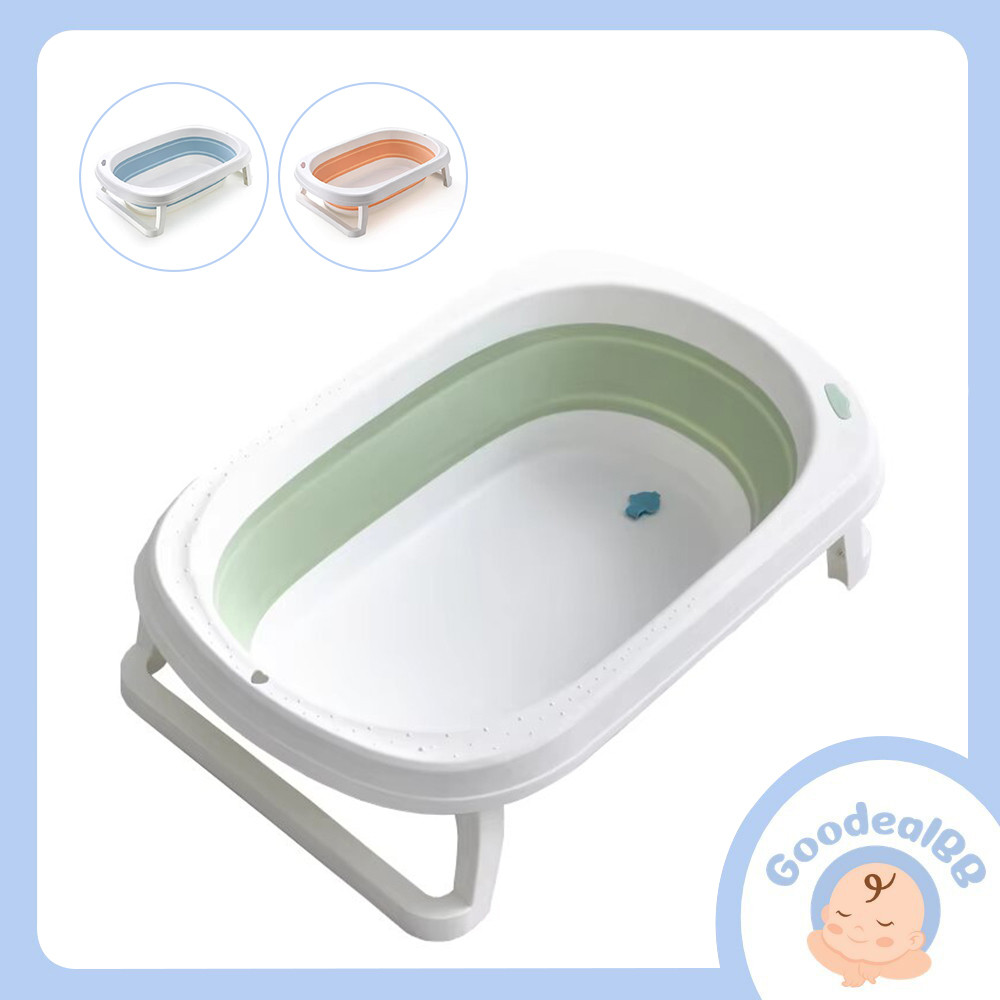 GoodealBB Baby Foldable Bath Tub And Support Cushion | Besen Mandi Baby ...