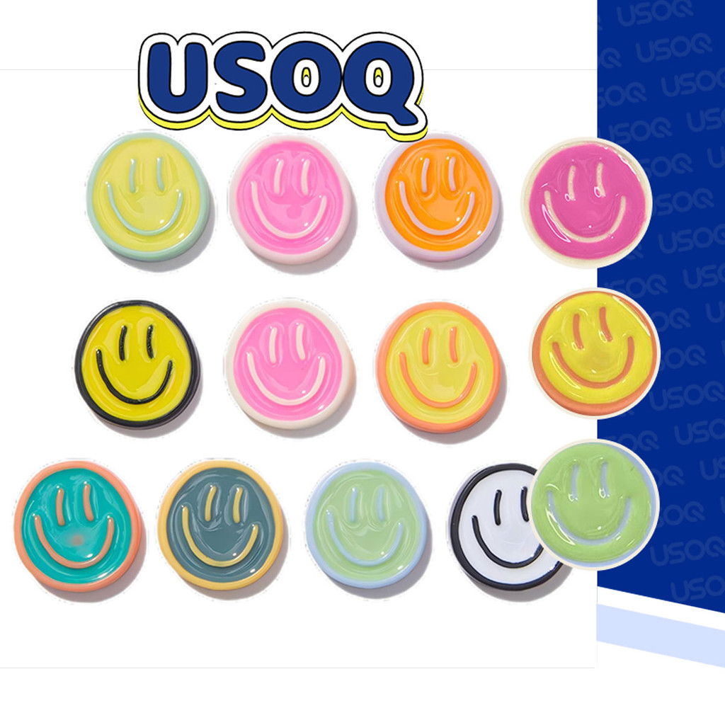 USOQ Jibbitz Crocs Cartoon Smiling face Cave Shoe Buckle DIY ...