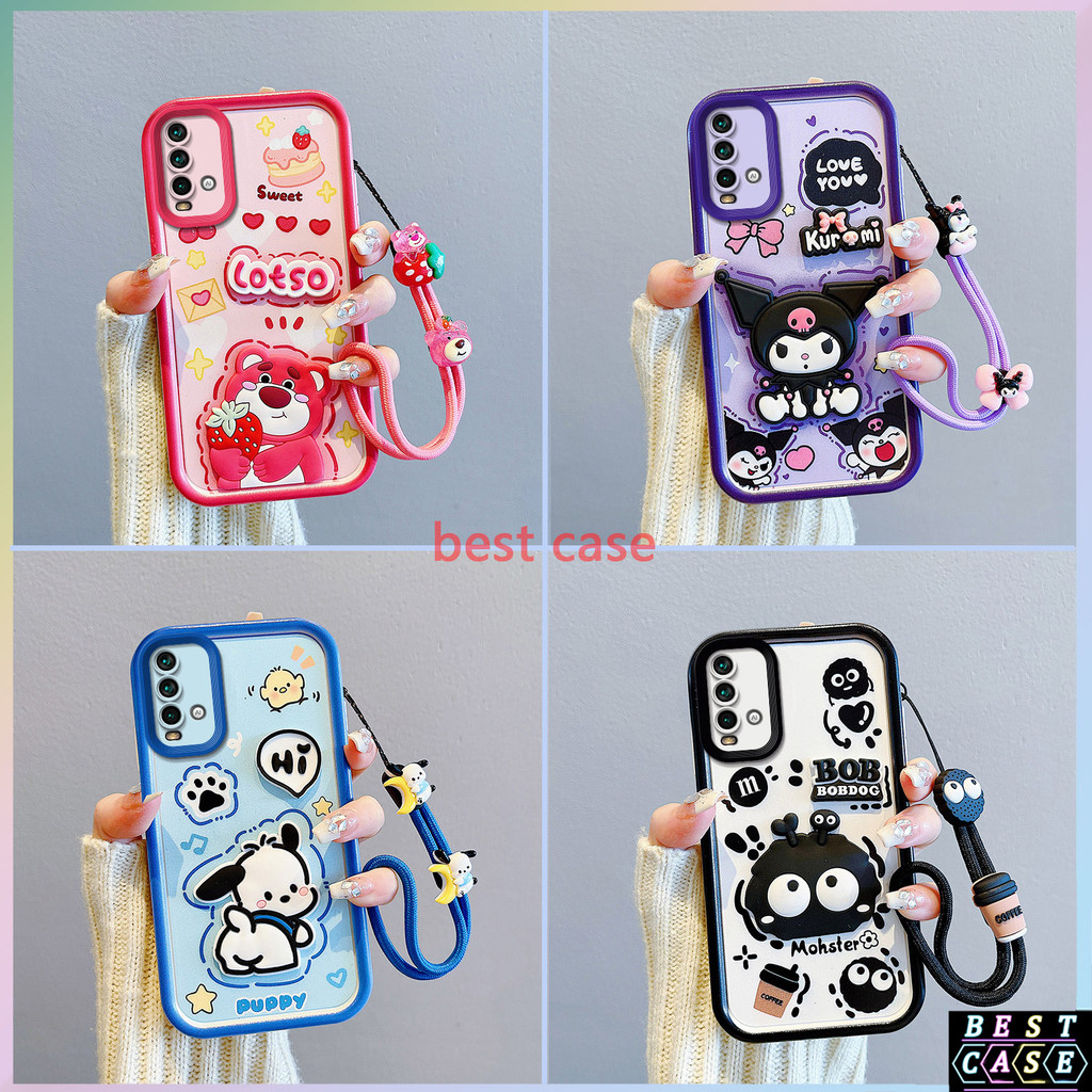 Casing Redmi 9t, Casing Redmi 9 POWER Casing Strawberry Bear Kuromi ...