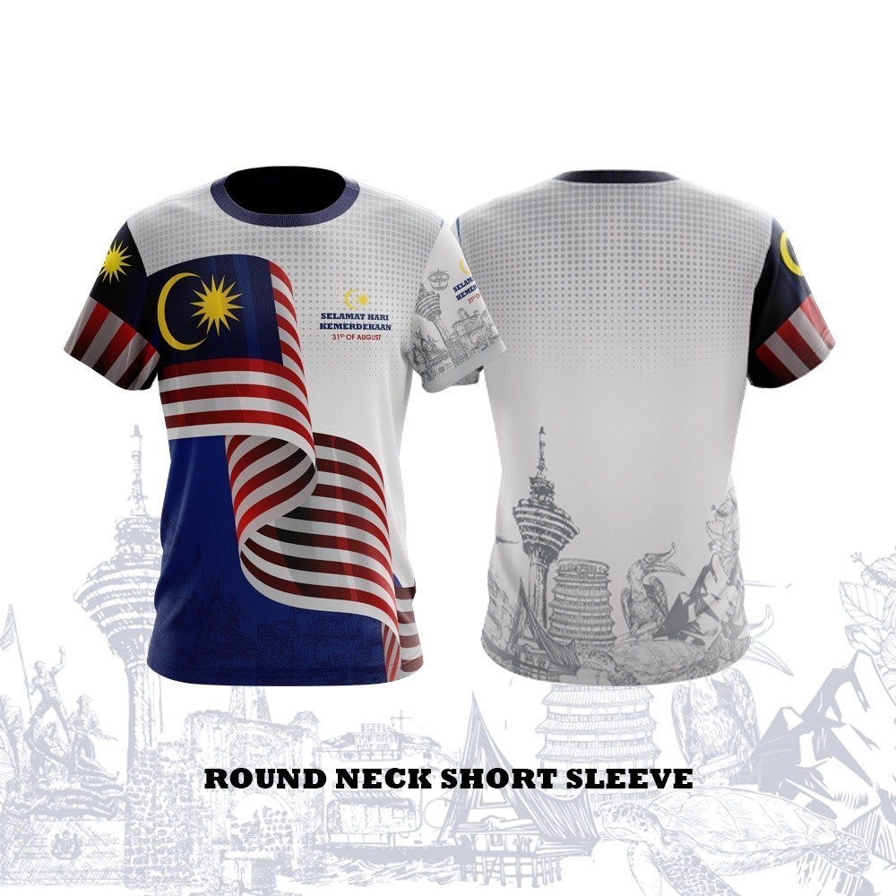 READY STOCK 2024 MALAYSIA Hari Kemerdekaan Merdeka Tshirt Baju Jersey ...