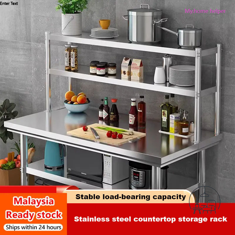 🔥Ready Stock🔥304Stainless steel workbench storage rack/operating table ...
