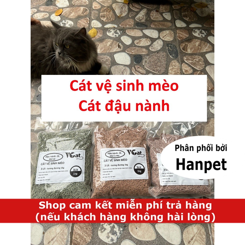 Soy cat litter tofu cat litter Vcat 3L | Shopee Malaysia