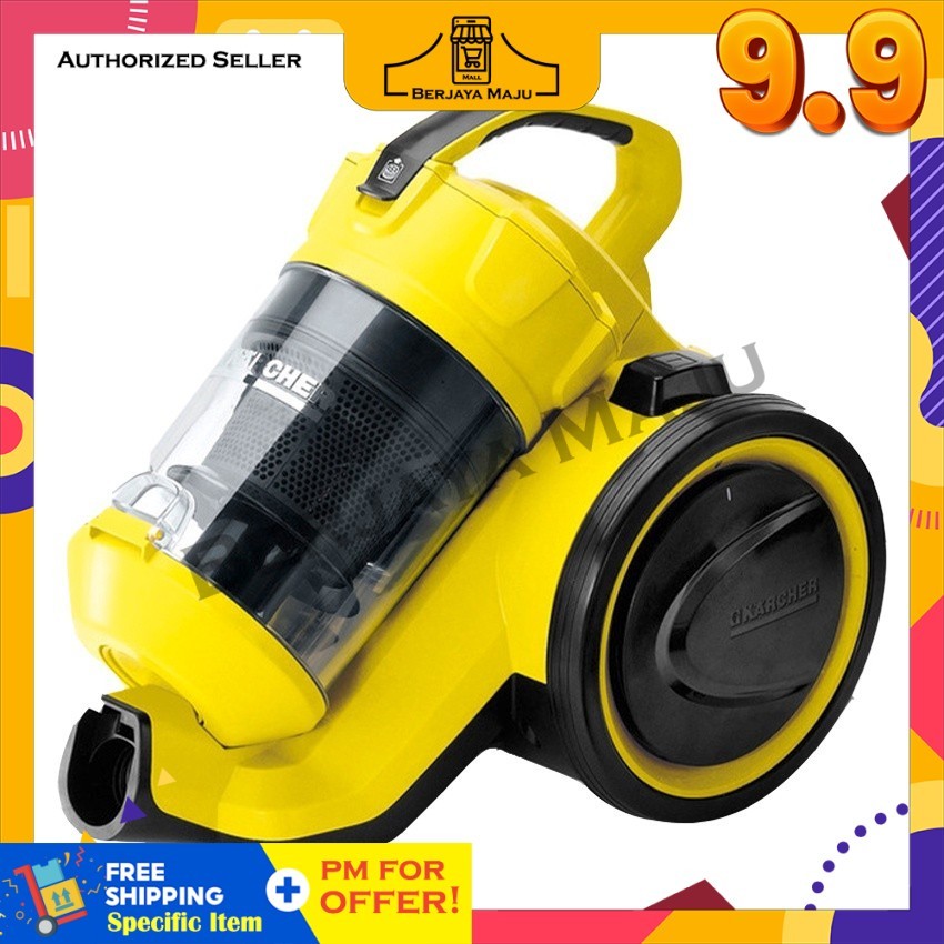 Karcher 1100W Bagless Multi Cyclone Vacuum Cleaner VC 3 PLUS (Yellow) | Shopee Malaysia