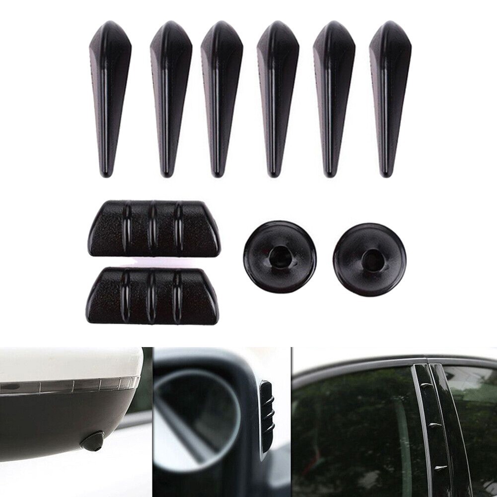 GRKN~10Pcs Universal Car Fairing Body Spoiler Sticker Lowering Wind ...