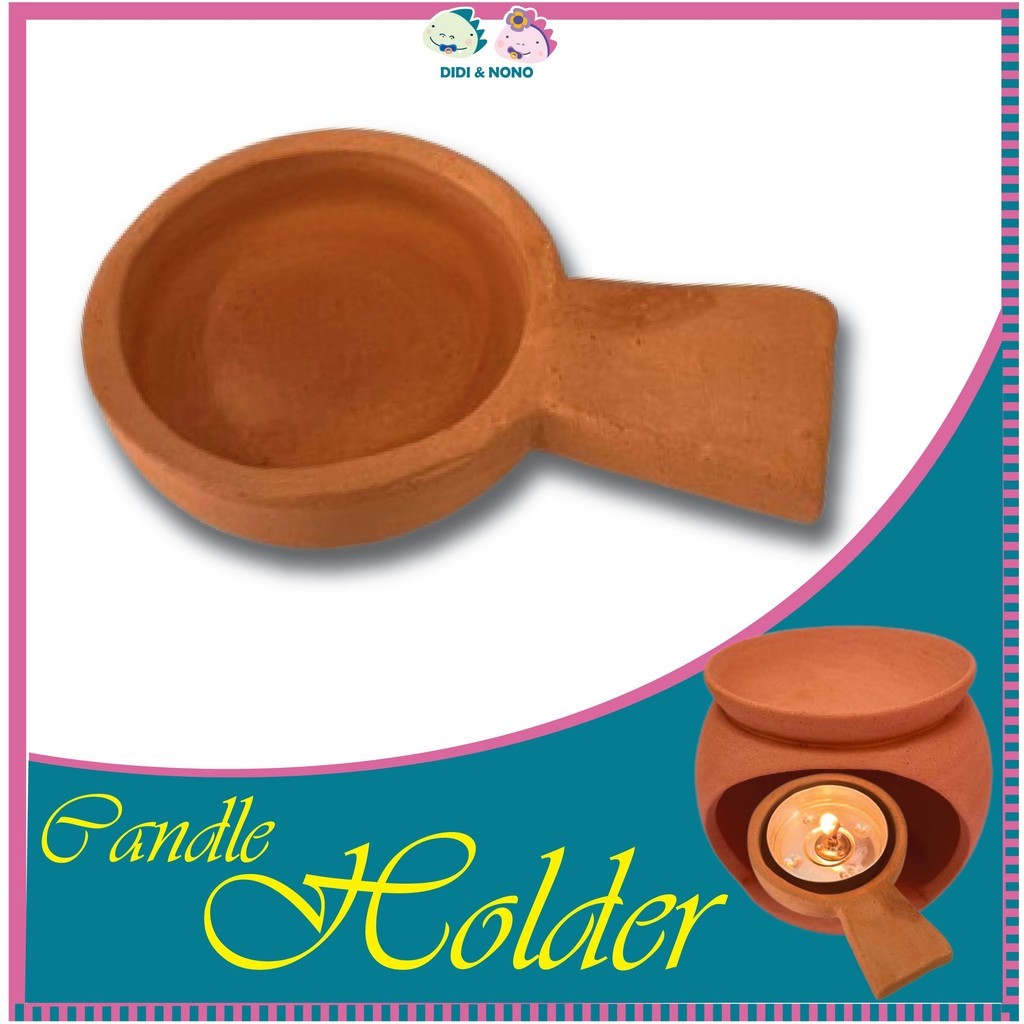 Clay Candle Holder Tanah Liat Pemegang Lilin Bulat | Shopee Malaysia