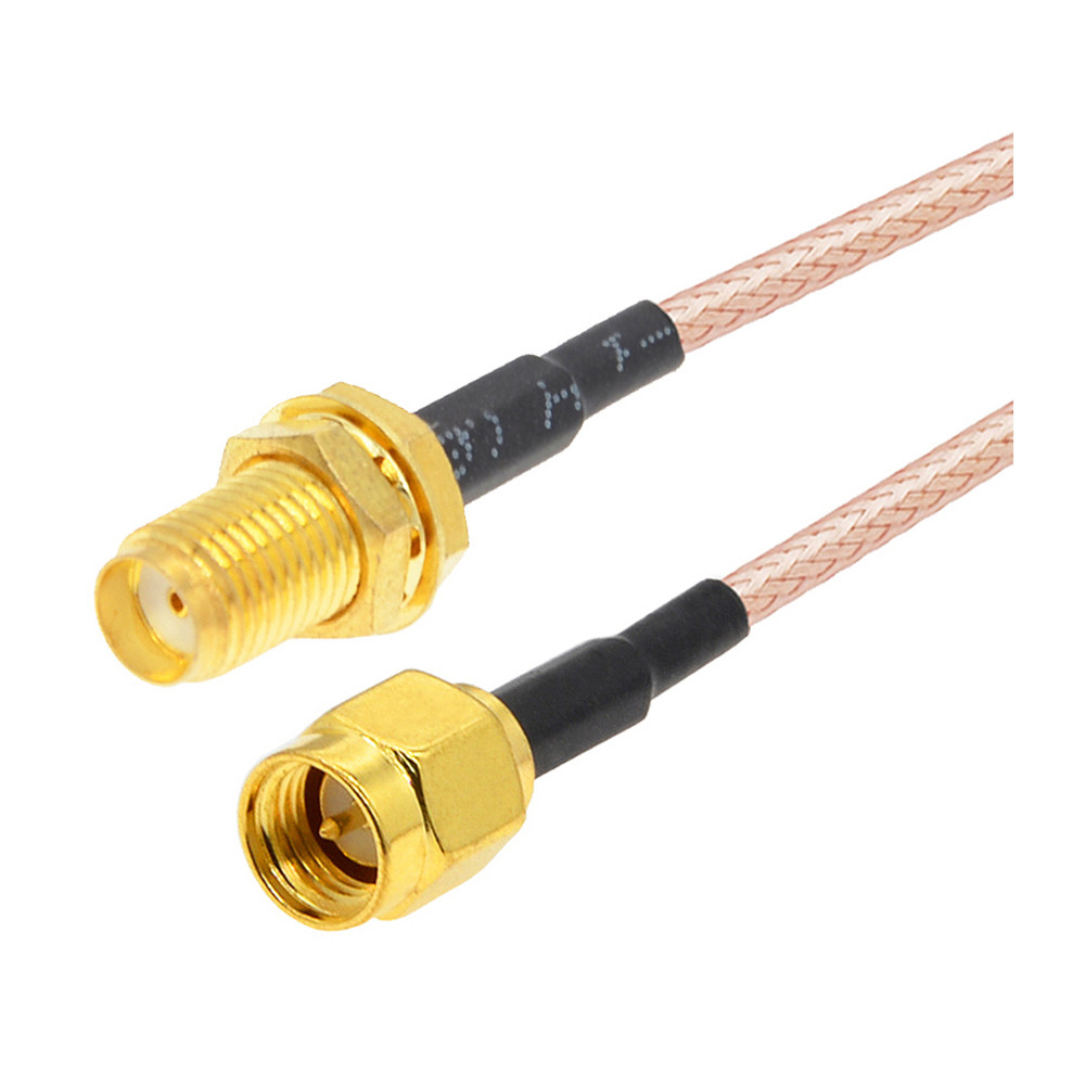 RP-SMA Male to SMA Female Bulkhead RG316 Cable 50 Ohm RF Coaxia Pigtail ...