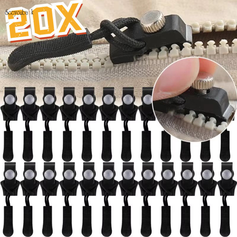 5-20Pcs Zipper Repair Tools Kit Universal Instant Zipper Pullers Free ...