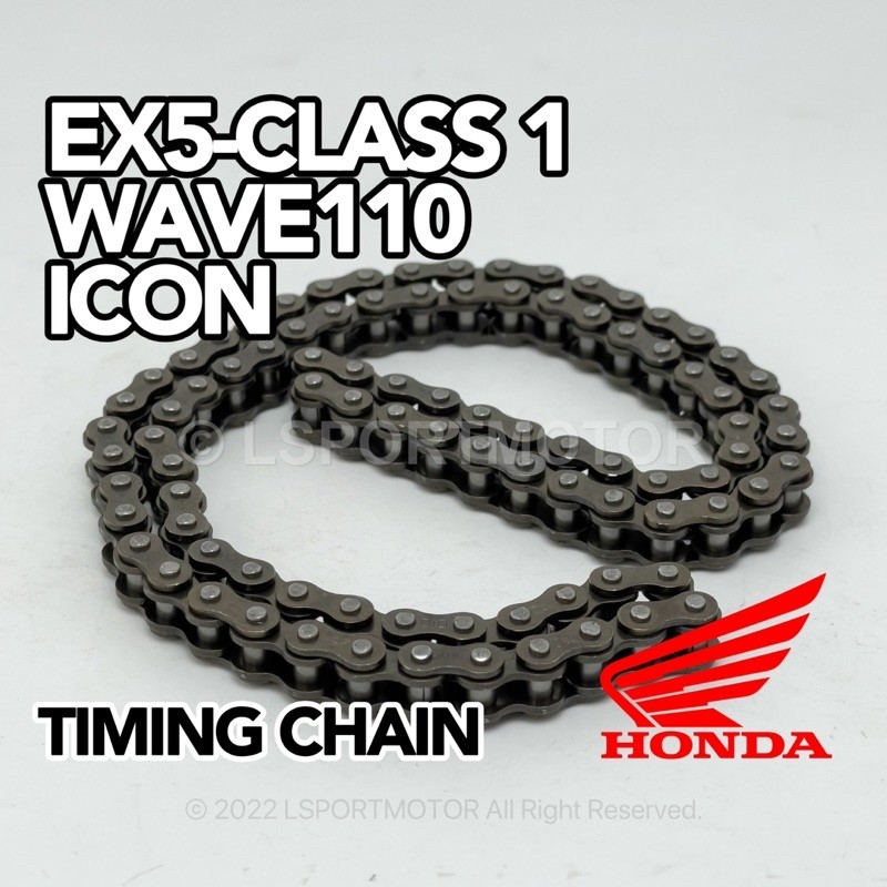 ORIGINAL 🔥 HONDA EX5-CLASS 1 / WAVE110 / ICON TIMING CHAIN (90H) RANTAI ...