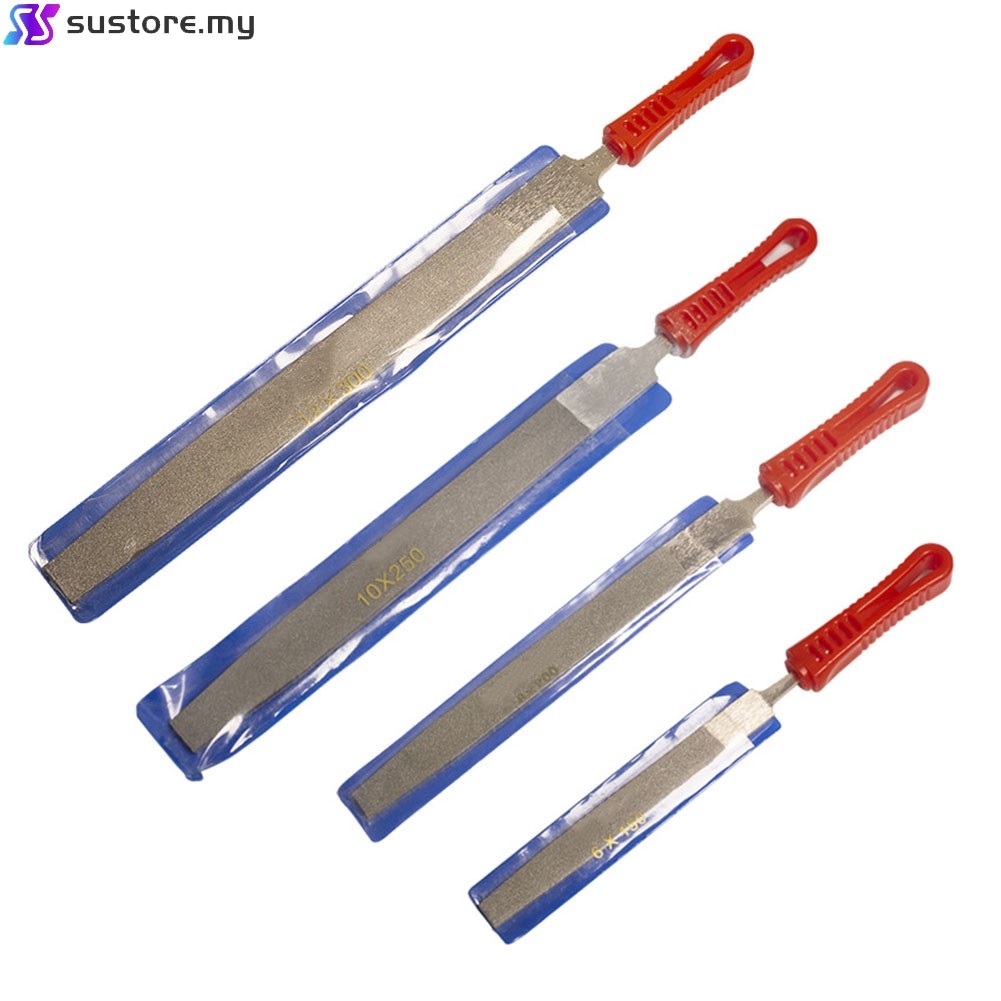 [Super] 6-12inch Diamond Needle Flat File 150 Grit Grinding Hand Files ...