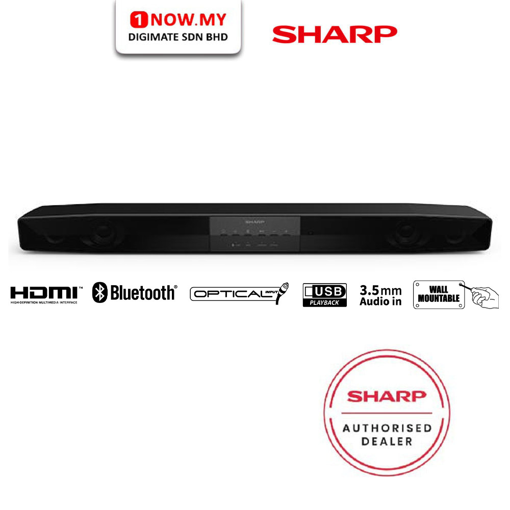 SHARP 2.0ch Sound Bar HT-SB116 | Home Theatre System Pembesar Suara ...