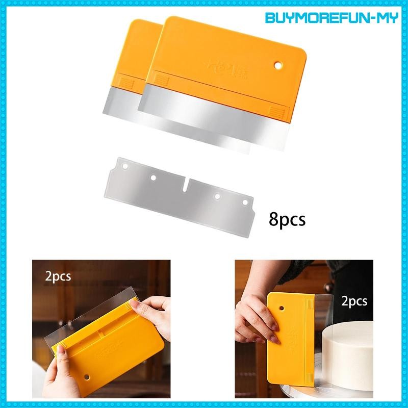 [BuymorefunMY] Cake Scraper Smoother DIY Icing Smoother for Kitchen ...