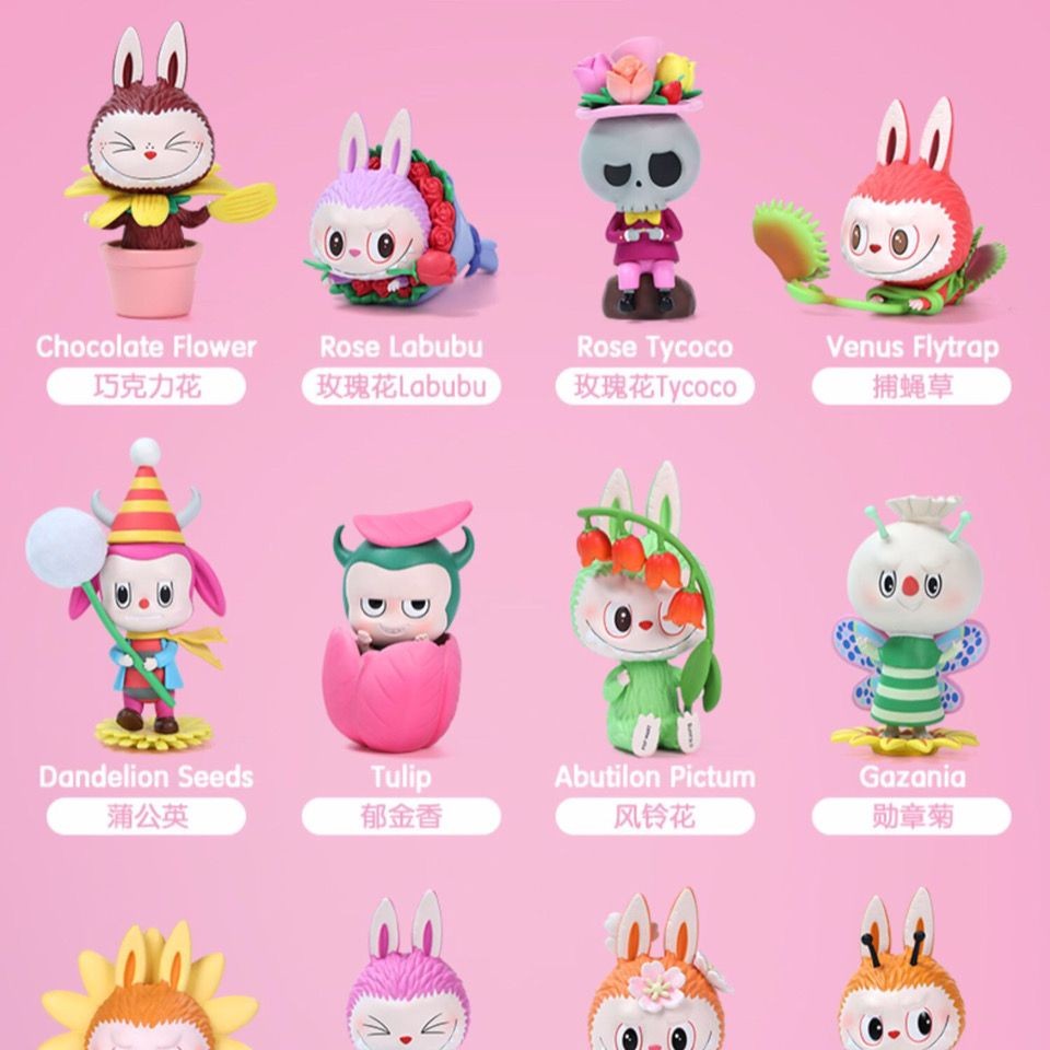 Labubu labubu labubu Doll Decoration Flower Elf Series Mystery Box ...