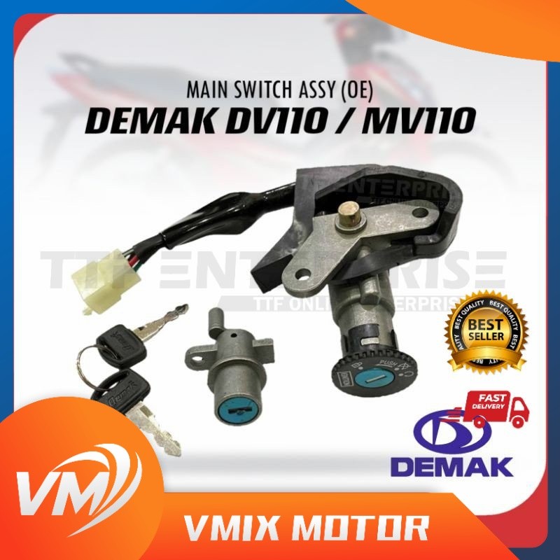 DEMAK DV110 / MV110 MAIN SWITCH ASSY (OE) | Shopee Malaysia