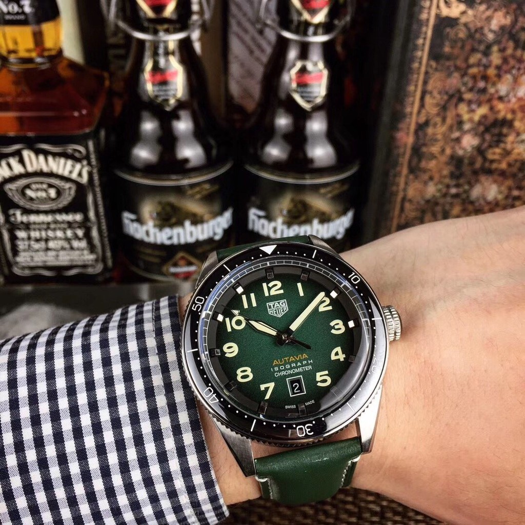42mm T*A.G_ H*eue.r two-way ceramic ring watch port new Basel ...