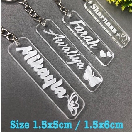 Custom Keychain Acrylic Transparent Keychain Creative Trend Key ...
