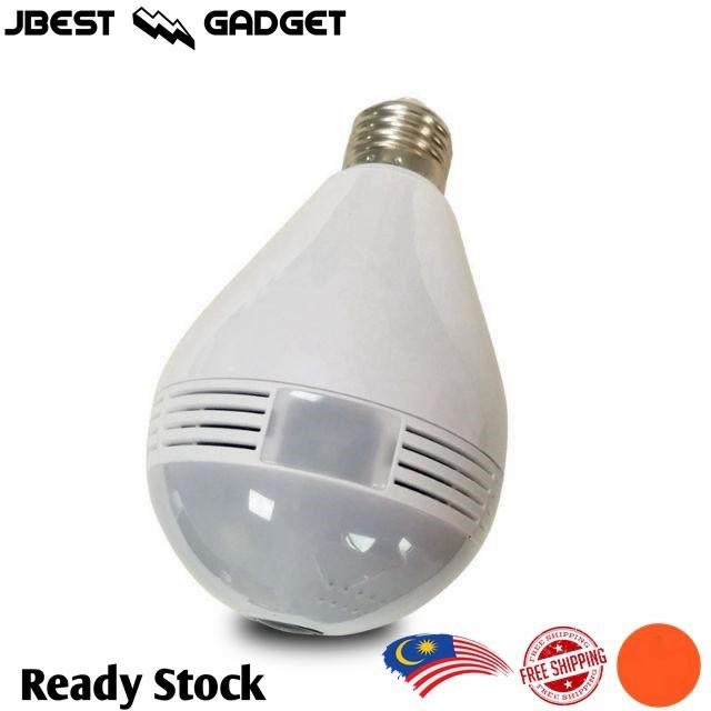 Hidden IP Camera Bulb 360 Degree Wireless Light FishEye Smart Home ...