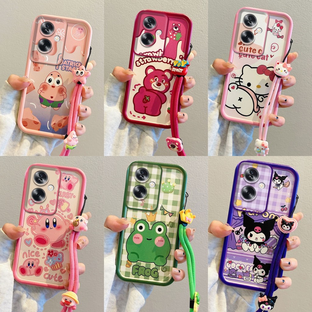 Casing OPPO A79（5G） Pink KT Cat/Fart Strawberry Bear/Cheese Pie ...