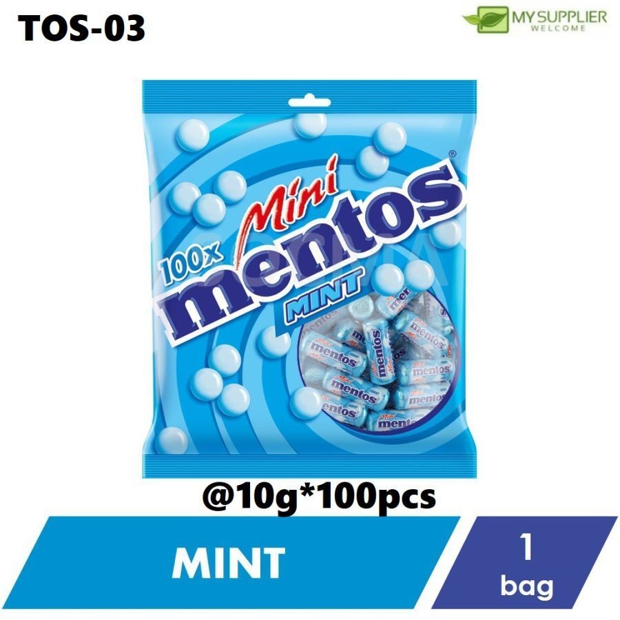 TOS-03 MINT 1 BAG Mini Mentos Candy (10g*100rolls) | Shopee Malaysia