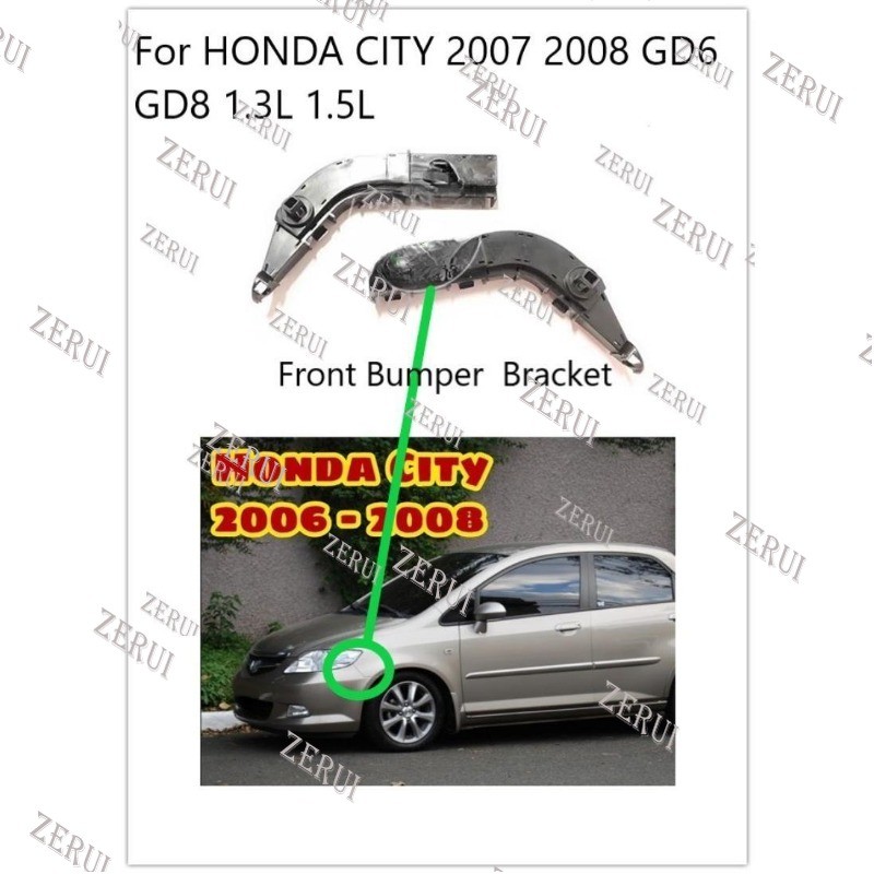 ZR For a pair Front bumper bracket / Front Bumper Side Spacer Bracket ...