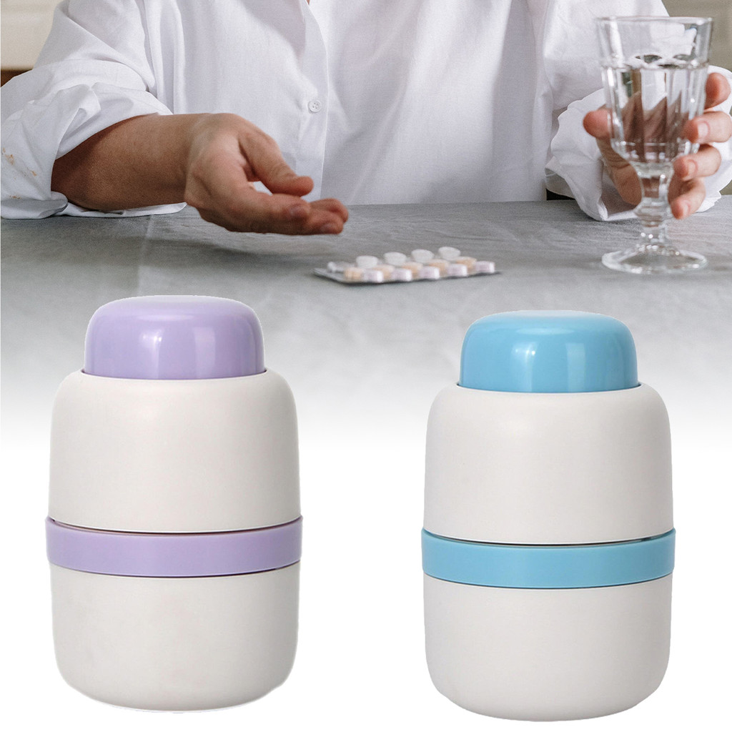 Upgrade 1/4 Or 1/2 Pill Cutter Box Tablet Pill Case Dispenser Medicine ...