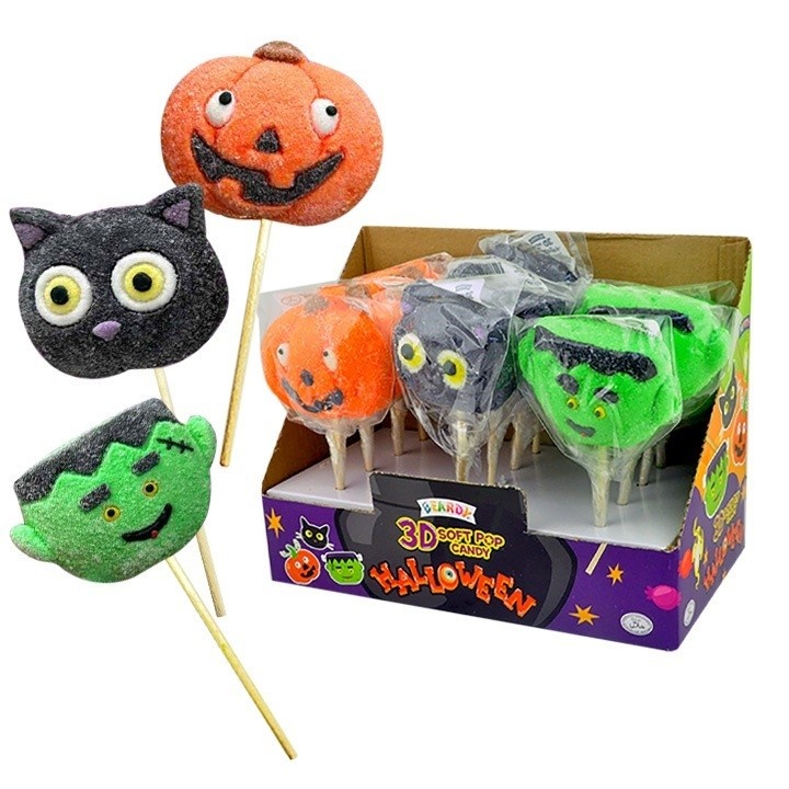 [1PCS] BEARDY 3D HALLOWEEN SOFT POP GUMMY CANDY LOLLIPOP VIRAL 30G ...