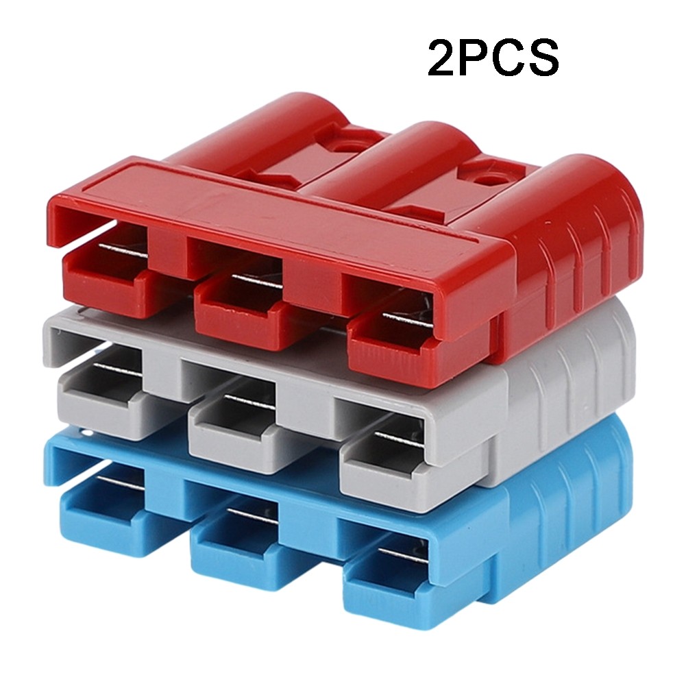 [WELV] 2X For Anderson Style 3 Pin 50A Plug DC-DC Charger Solar Power ...