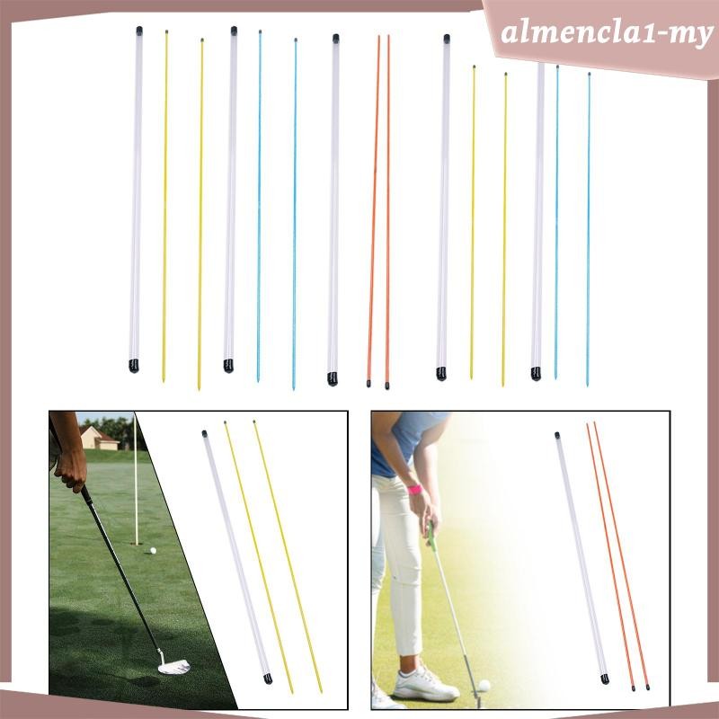 [AlmenclaabMY] 2x Golf Alignment Sticks with Storage Tube Putter ...