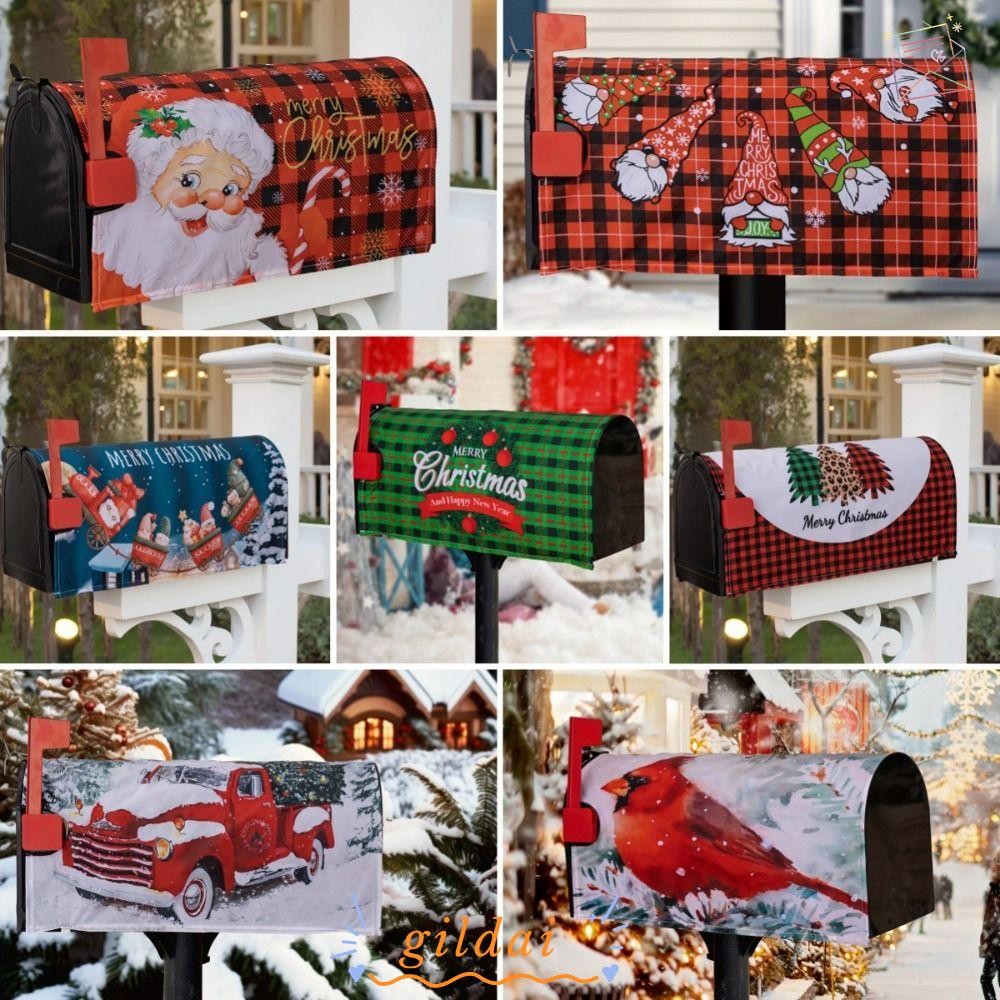 GILDAI Christmas Mailbox Cover, Bird Snowman 54*46cm Mailbox Wraps ...