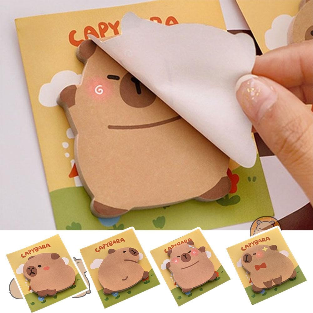 Cartoon Cute Capybara Sticky Note Special Shaped Sticky Post-it Notes ...