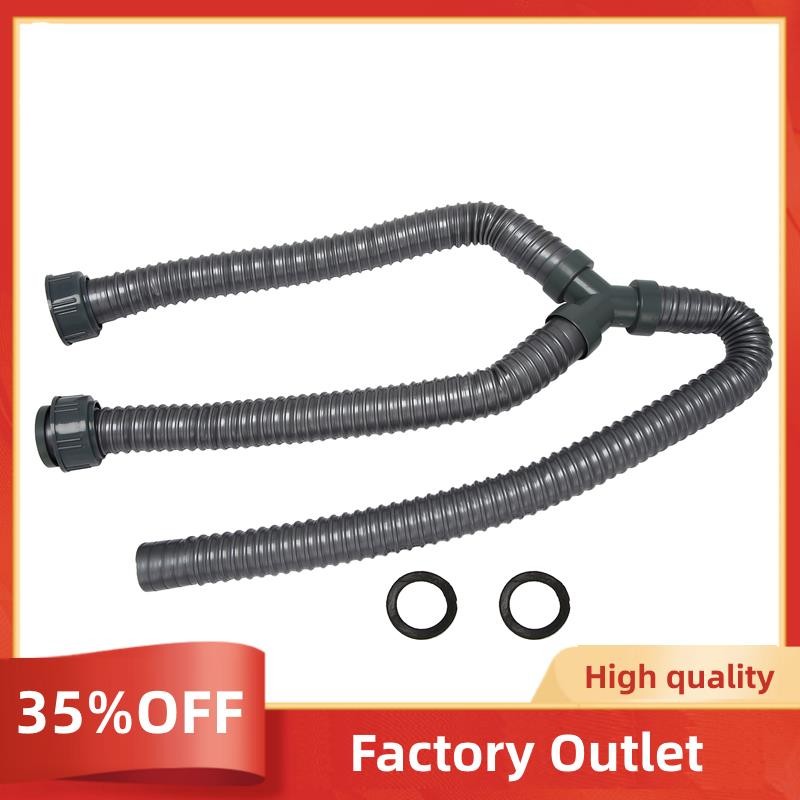 3.3Ft Washing Machine PVC Y Shaped Drain Discharge Hose Washer Pipe ...
