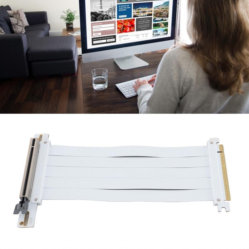 Sudi PCIe 4.0 X16 Extension Cable 128Gbps Transfer Rate Reduce ...