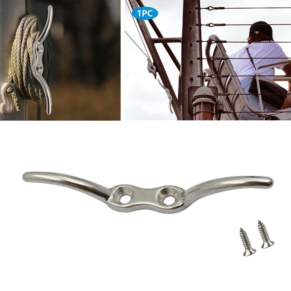 Stainless Steel Rope Cleat Hook Secure Fixation for Canopies and Tarps ...
