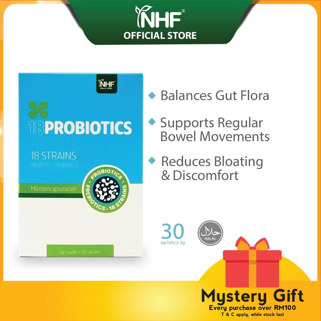 NHF 18 Strains Probiotics & Prebiotics (3g x 30 Sachets) | Shopee Malaysia