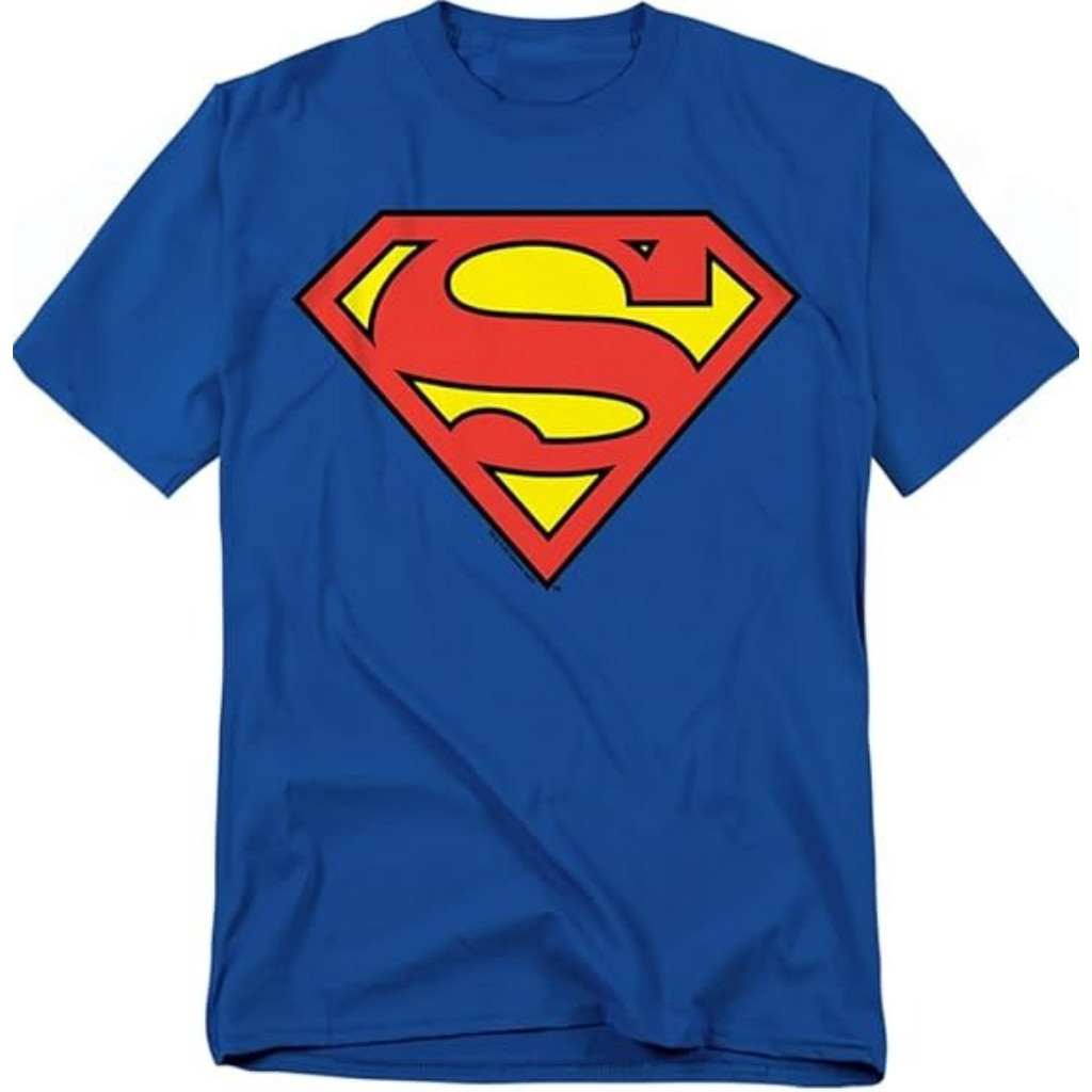 HOT Baju Movie Superman T-Shirt Clic Logo Print Clothes Women Men Teen ...