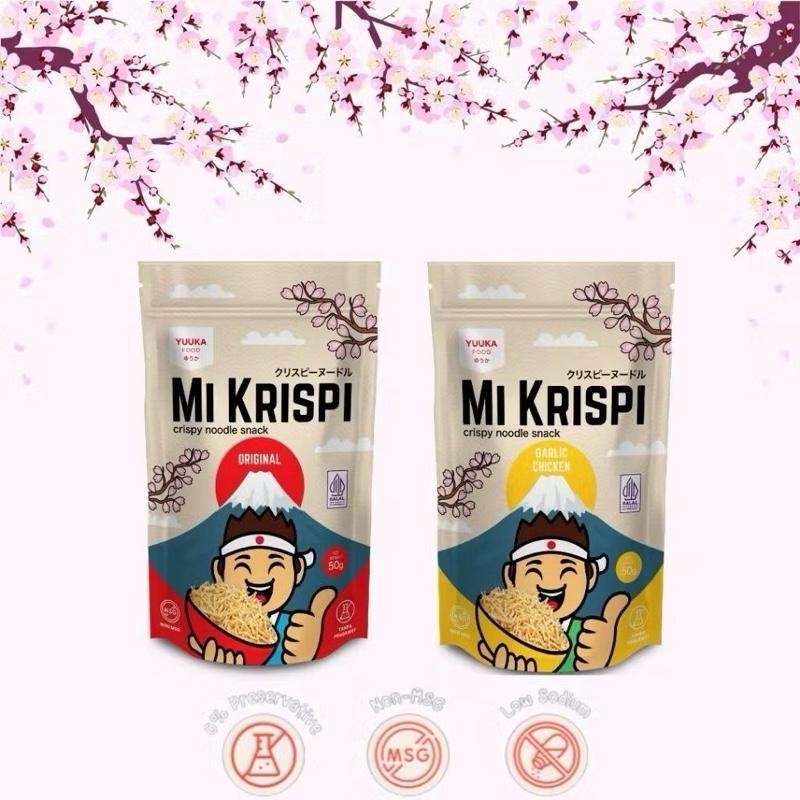 [SB] Yuuka Mi Krispi Dried Crispy Noodles Delicious Savory Nagih Snack ...