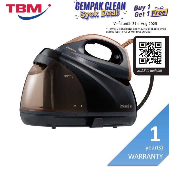 [FREE XXL IRON BOARD] Panasonic NI-GT500NSK Steam Generator Iron with ...