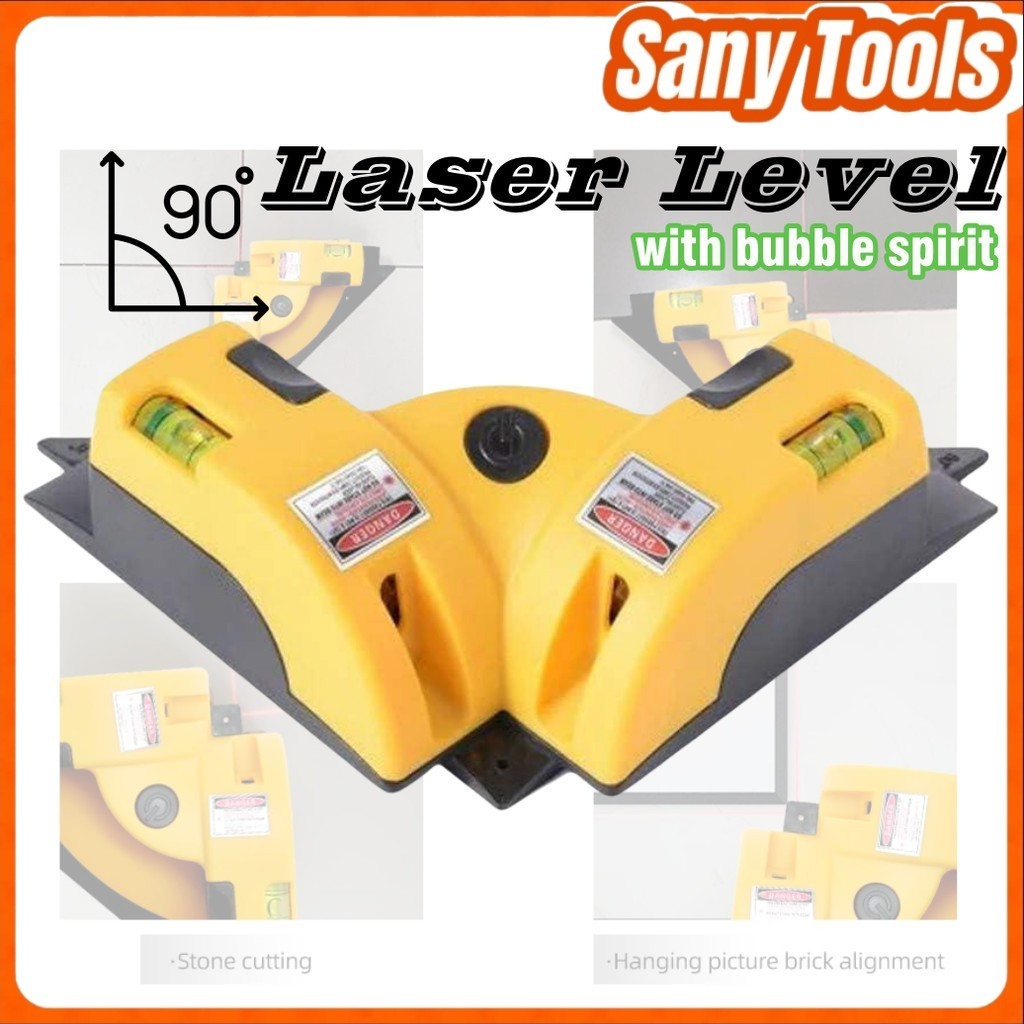 90 Degree Square Laser Level Right Angle Vertical Horizontal Instrument ...