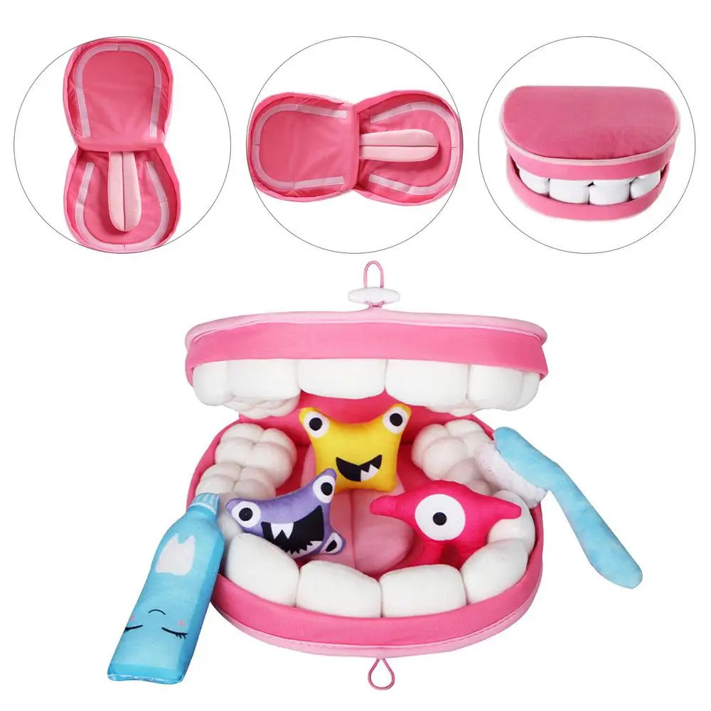 Kids Dental Care Toy Set With Toothbrush And Teeth Model For Role Play ...
