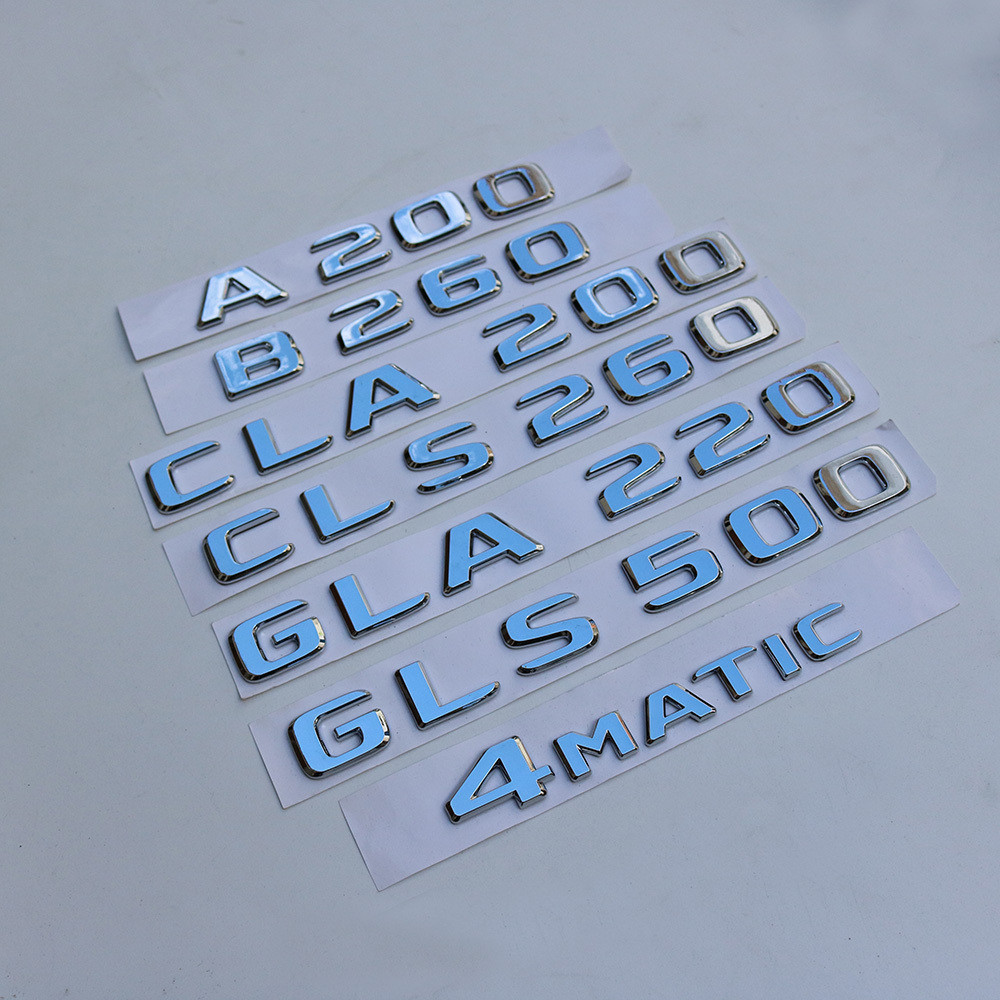 Mercedes-Benz Car Logo A200L CLA220 GLA260 CLS400 Alphanumeric GLS Rear ...